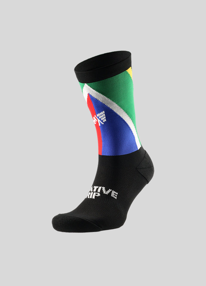 NATURAL PERFORMANCE MULTI SPORT SOCKS - SOUTH AFRICA FLAG – NativeGrip